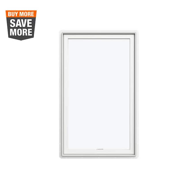 JELD-WEN 36 in. x 60 in. W-5500 Right-Hand Casement Wood Clad Window ...