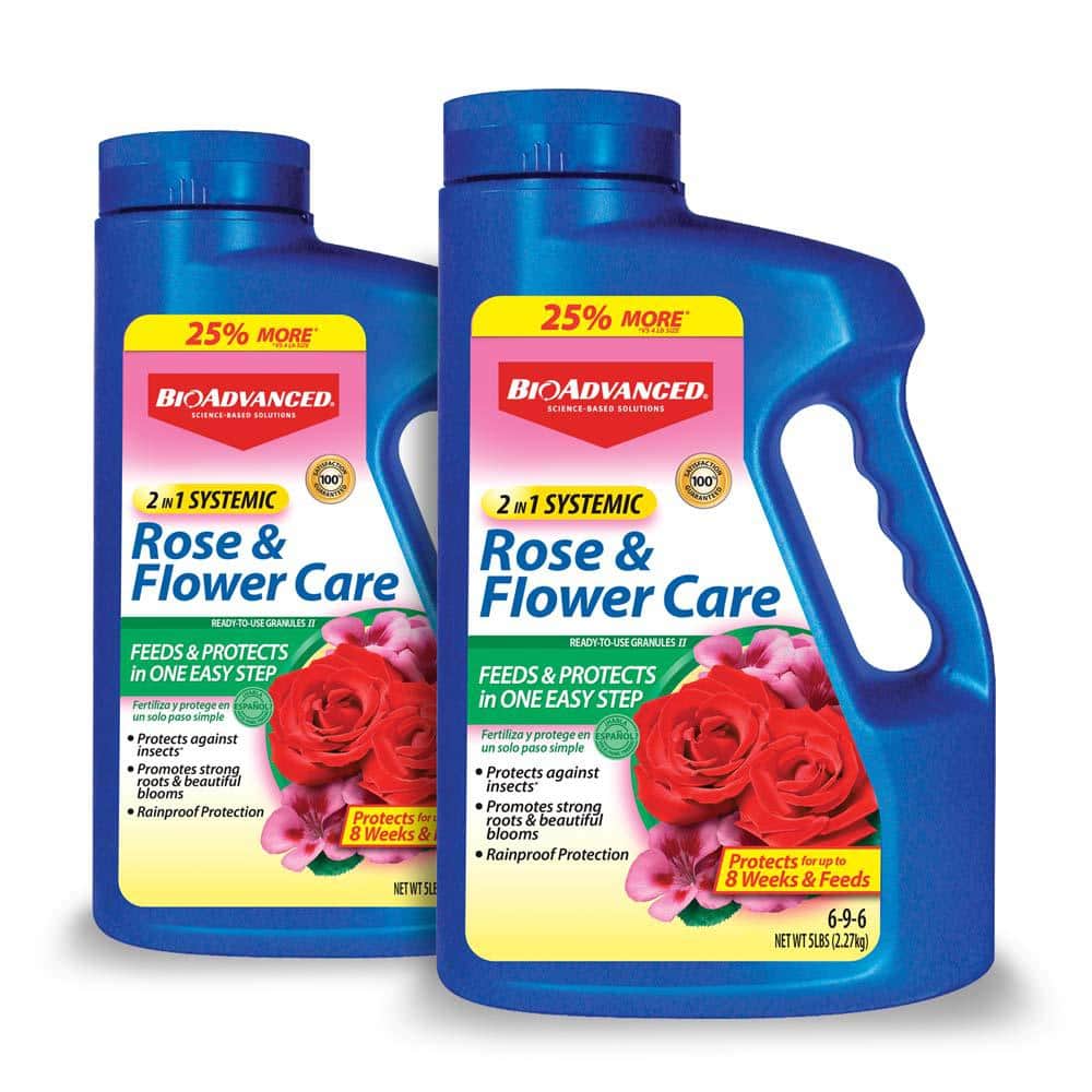 BIOADVANCED 5 lbs. 2-in-1 Systemic Rose and Flower Care Ready-To-Use ...