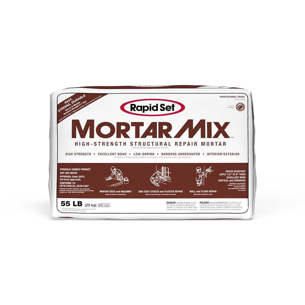 Rapid Set 55 lbs. High-Performance, Fast-Setting Mortar Mix 04010055 ...