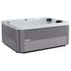 Lifesmart Willow 3-Person 32-Jet 115-Volt Acrylic Plug and Play Hot Tub with Lounge Seating ...