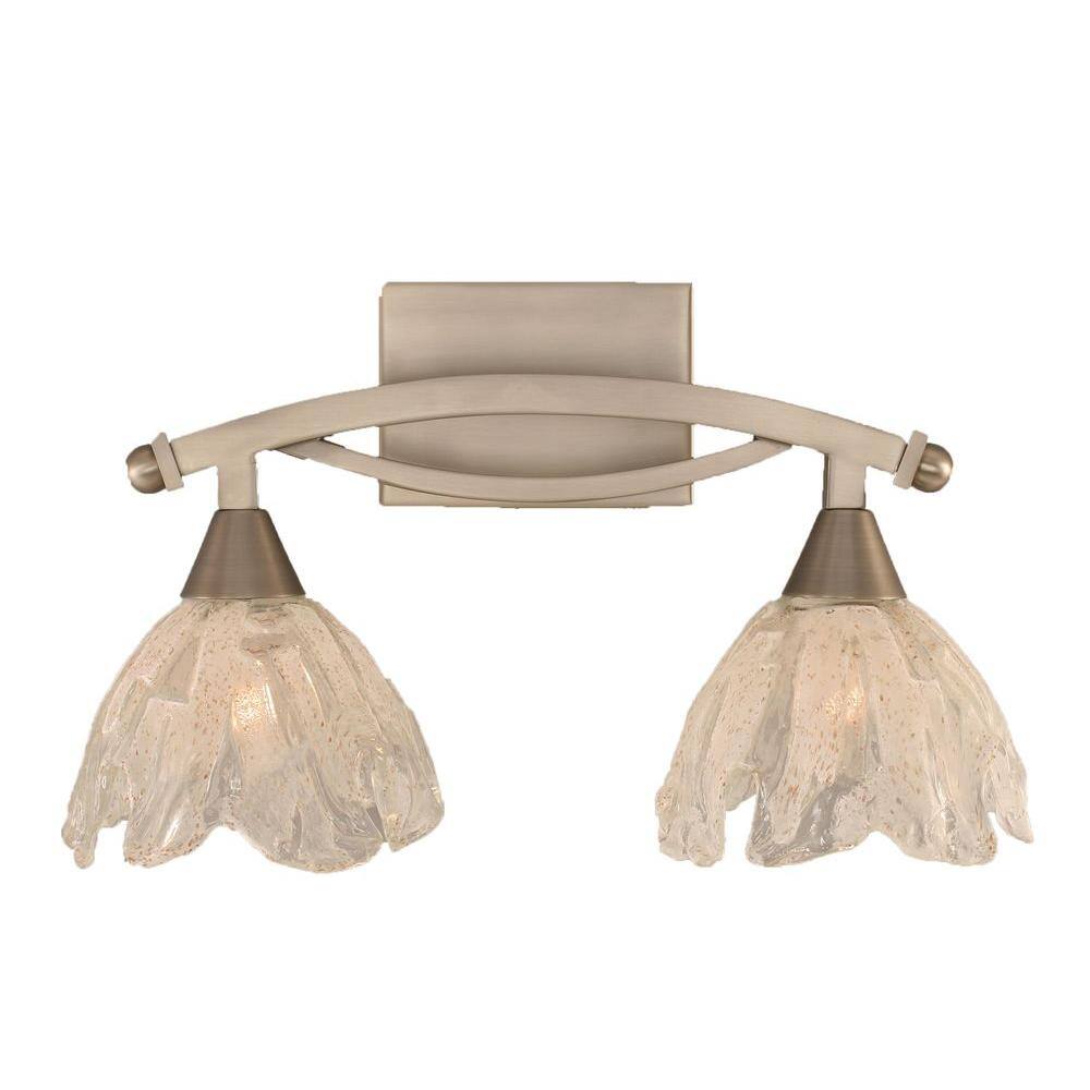 Filament Design Concord 2-Light Brushed Nickel Ceiling Bath Vanity ...