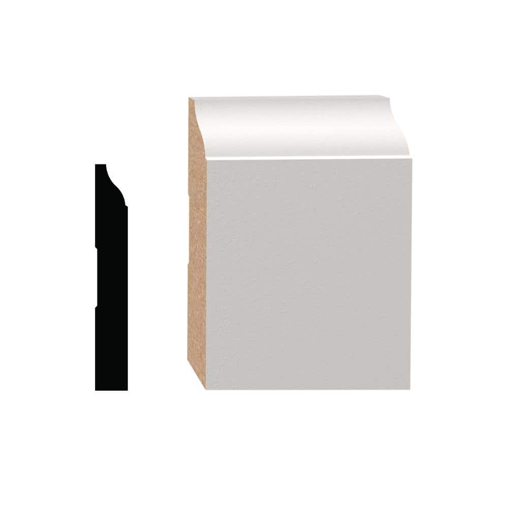 Alexandria Moulding Pro Pack 1/2 in. x 3-1/4 in. x 96 in. Primed White ...