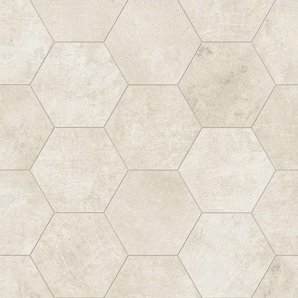 Corso Italia Hexagon Breeze Matte 8.5 in. x 10 in. Concrete Look ...