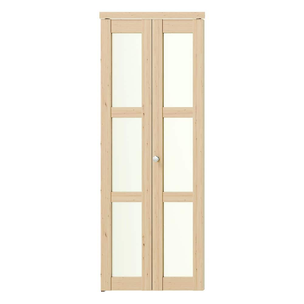 Have a question about TENONER 30 in x 80 in, Frosted Glass, Solid Core ...