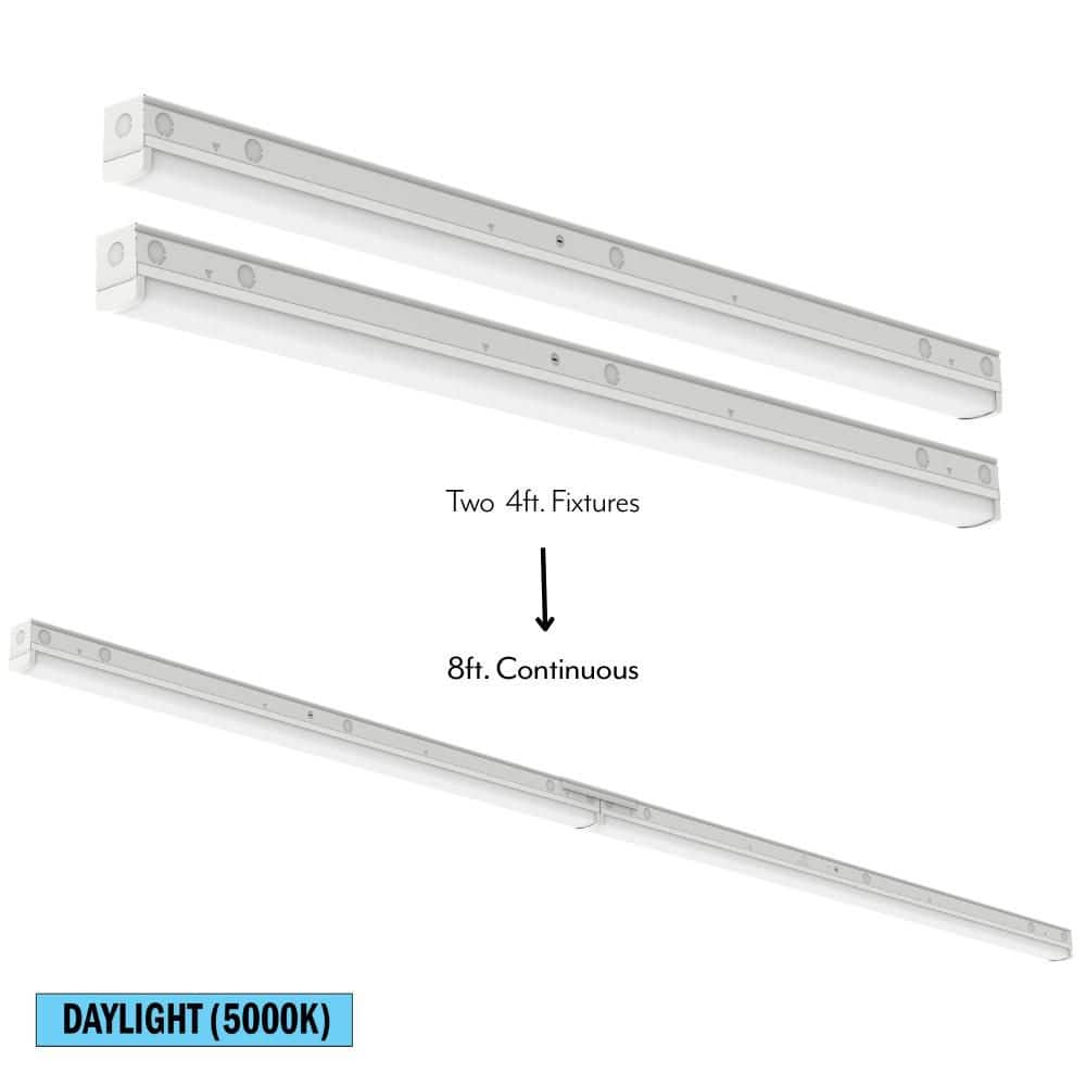 ETI LIGHTING 2-Pack 4 ft. VersaStrip Integrated LED Strip Light Fixture ...