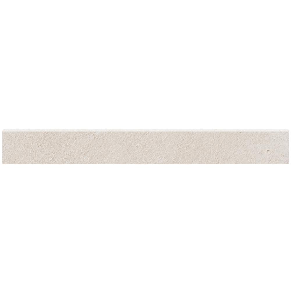Corso Italia Alpe Ivory Matte 3 in. x 24 in. Quartzite Stone Look ...