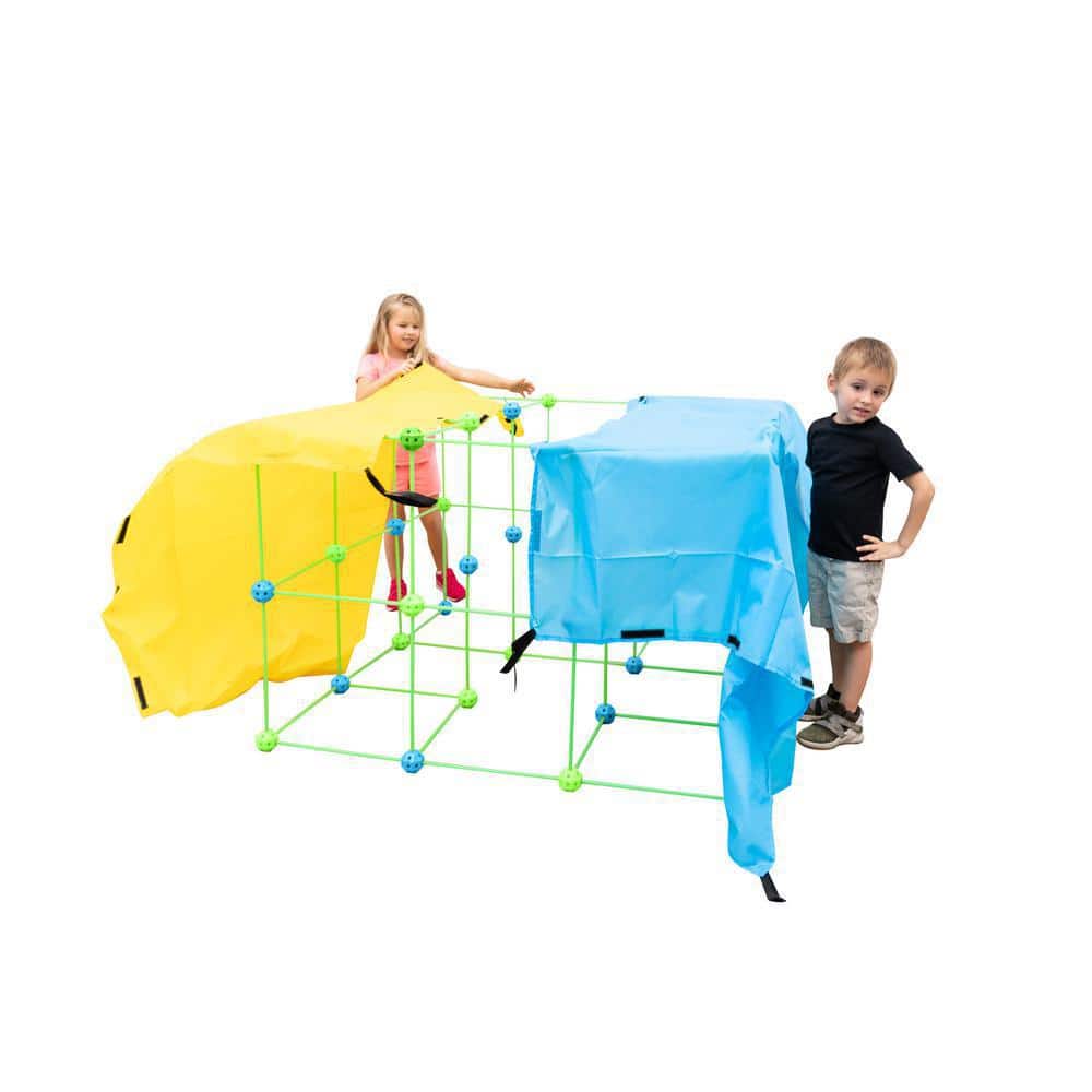 Funphix 154-Piece Fort Set for Supersized Glow in The Dark Fort ...