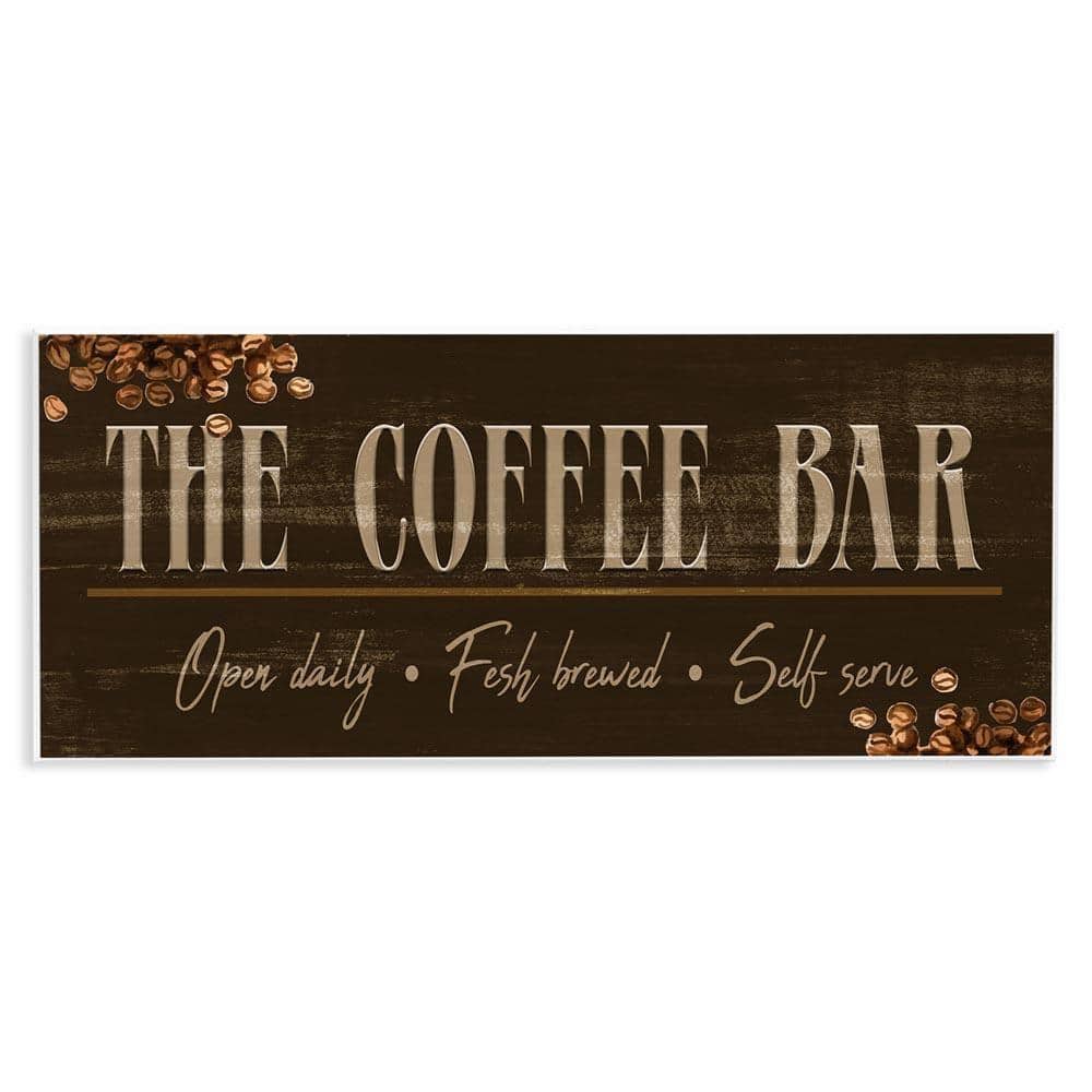 Stupell Industries Rustic Coffee Bar Sign by Kim Allen Unframed Graphic ...