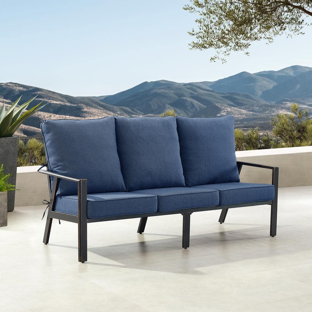 Oakland Living Black 1-Piece Aluminum Outdoor Deep Seating Deep Seating ...
