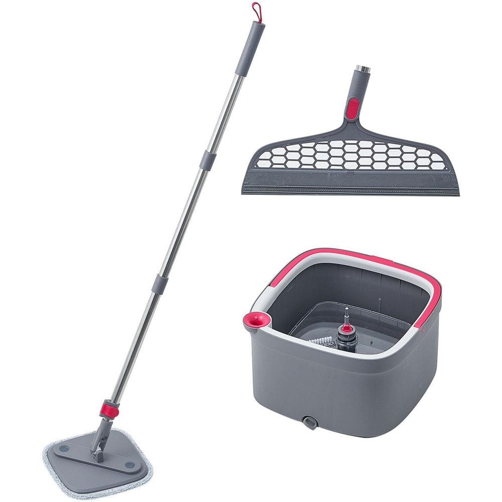 True & Tidy True Clean Mop and Bucket System with Silicone Floor ...