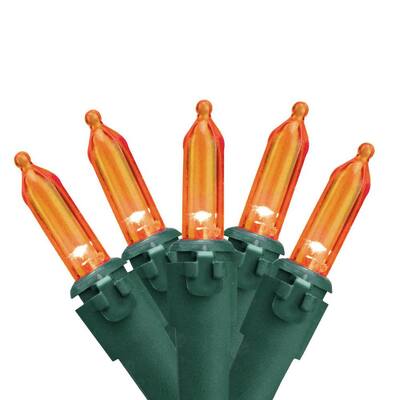 Orange Lights - Christmas String Lights - Christmas Lights - The Home Depot