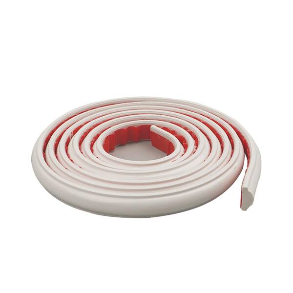 Wellco 0.8 in. x 0.3 in. x 118 in. Flexible Wall PVC Panel Moulding ...