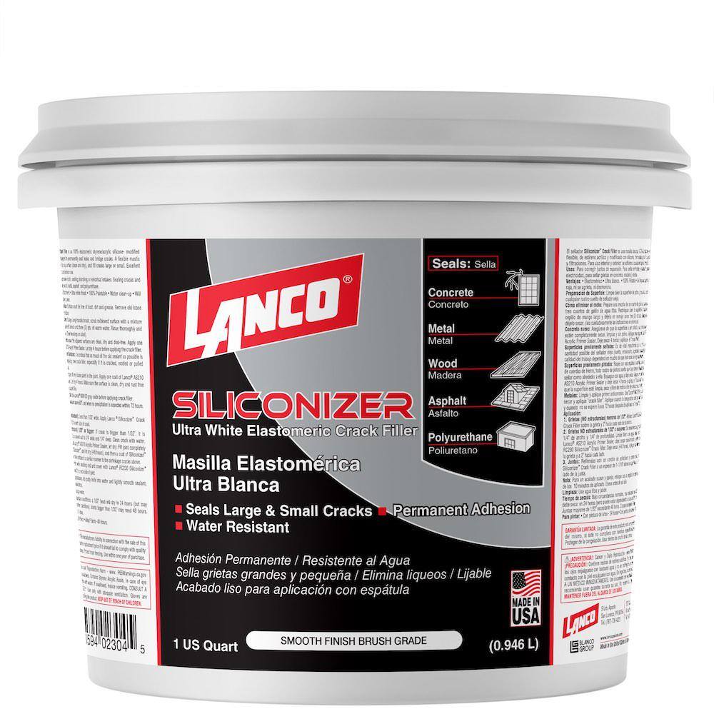 Lanco 1 Qt. Siliconizer Crack Filler Smooth Brush Grade Smooth Brush ...