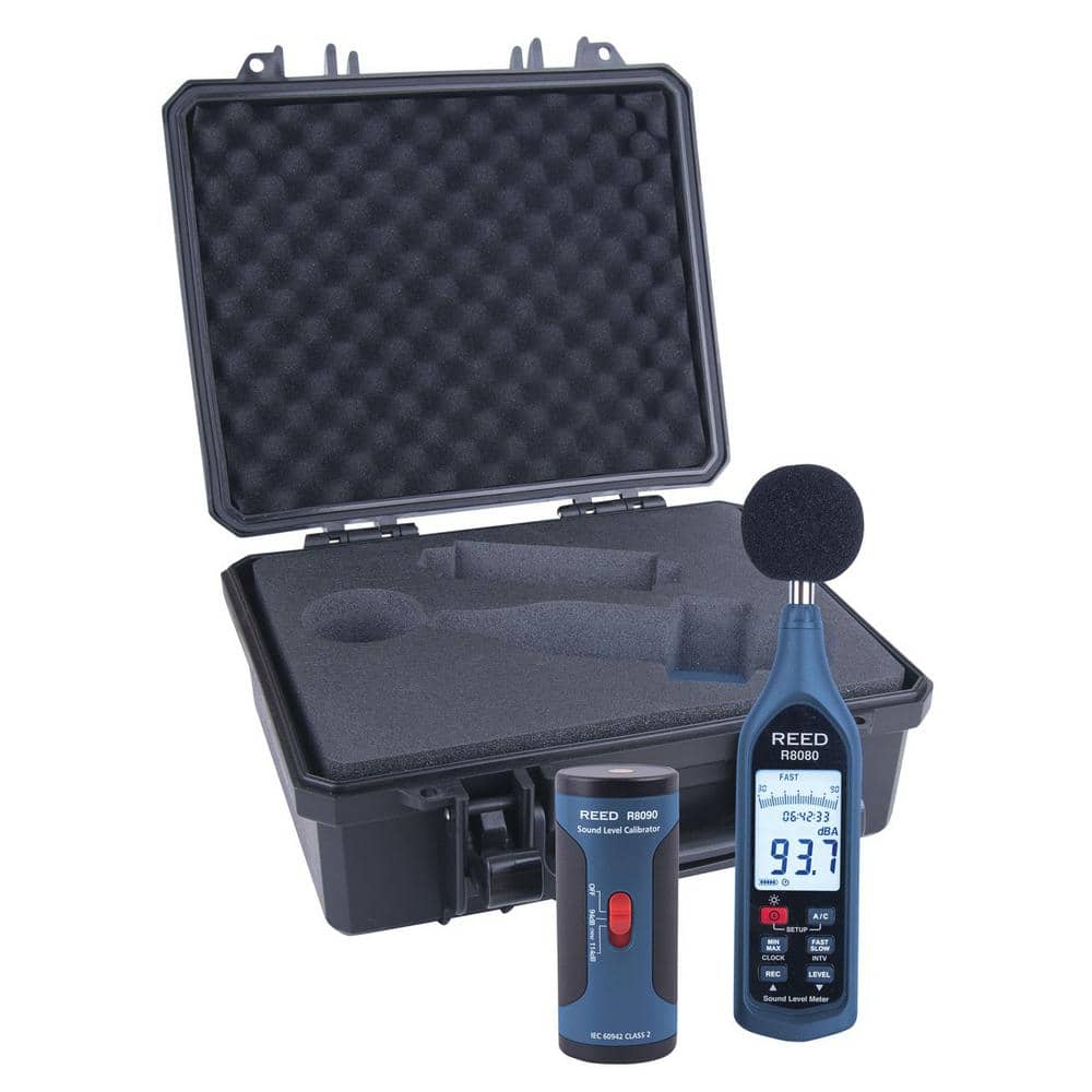 REED Instruments Sound Level Meter Data Logger And Calibrator Kit R8080 ...