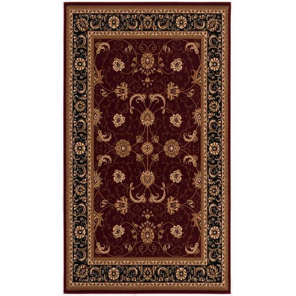 Rug Branch Majestic Red 2 ft. 3 in. x 20 ft. Traditional Runner Area ...