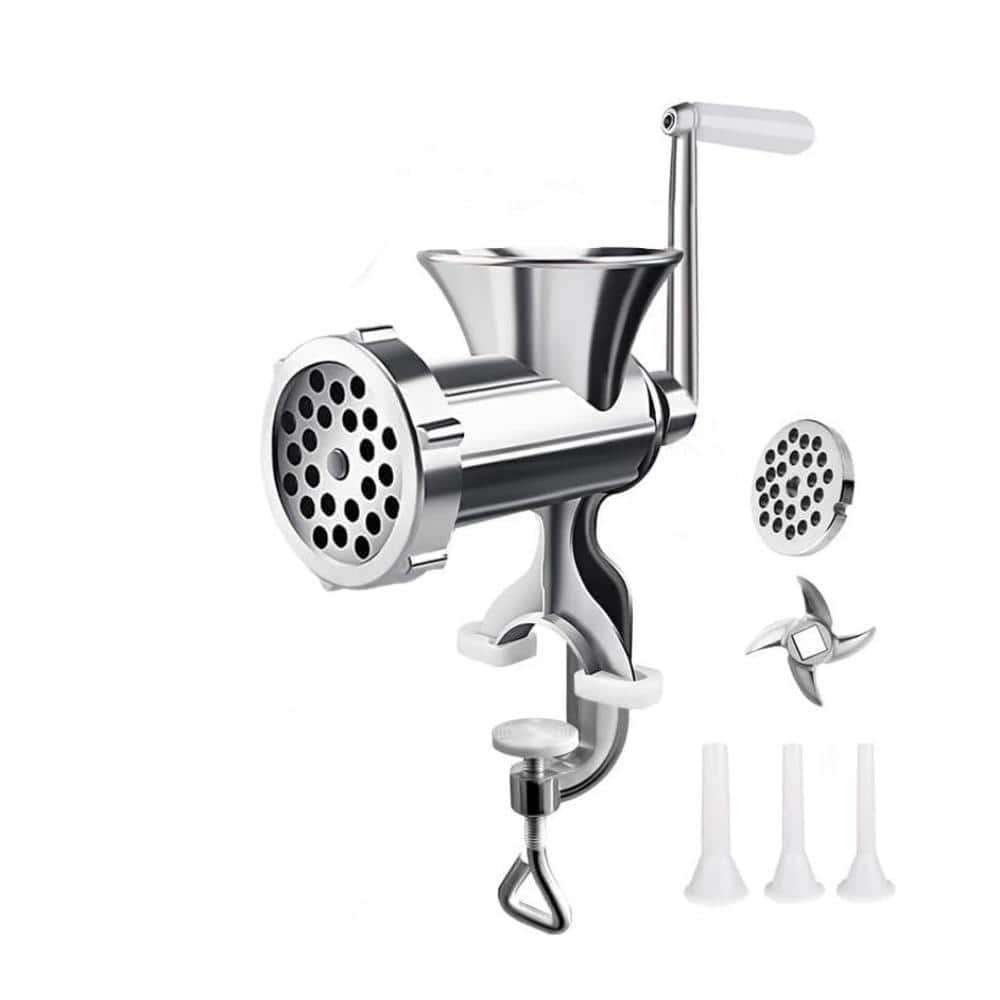 Lynzavix Manual Meat Grinder with Sausage Maker Tube - Table Mount ...