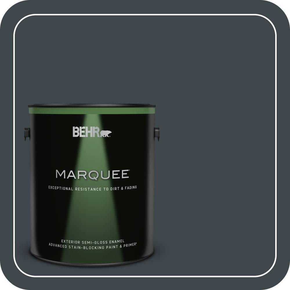 BEHR MARQUEE 1 gal. #PPU25-23 Winter Way Semi-Gloss Enamel Exterior ...