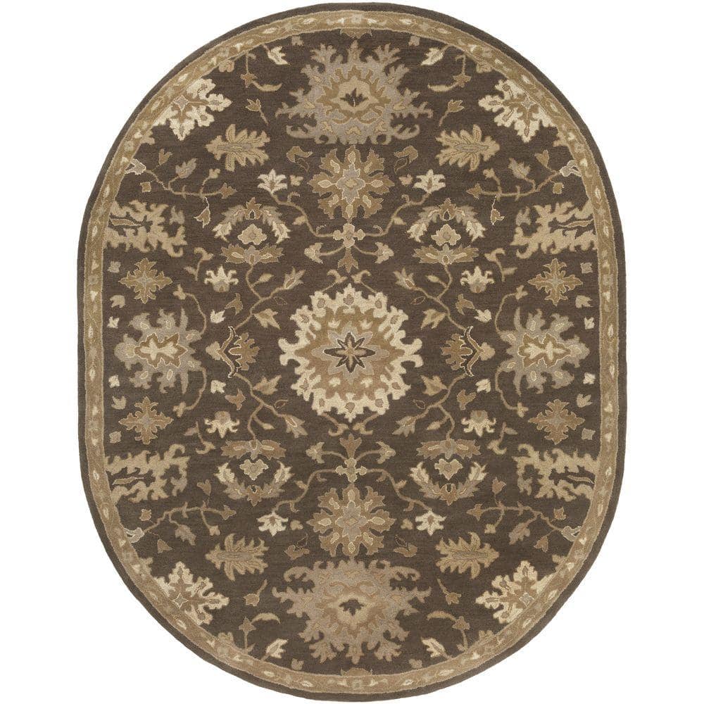 Artistic Weavers Gilgamesh Chocolate 6 ft. x 9 ft. Oval Indoor Area Rug ...