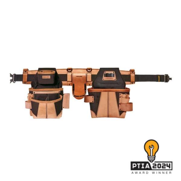 FIRM GRIP Build-A-Rig Hybrid Leather/Nylon Carpenter Tool Rig - Size ...