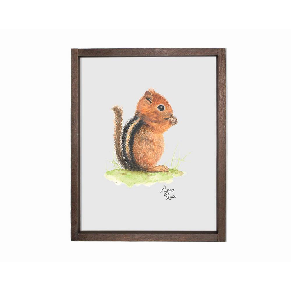 Woodland Tinies Chipmunk Farmhouse Decorative Sign 8 in. x 10 in. FH1 ...