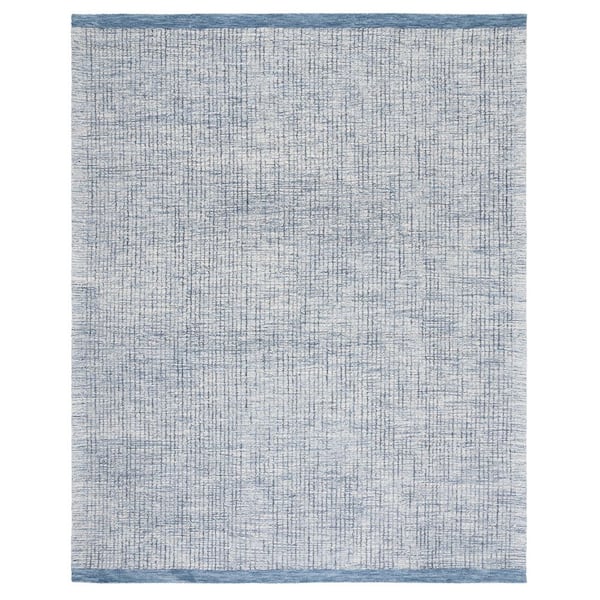 SAFAVIEH Metro Ivory/Blue 8 ft. x 10 ft. Gradient Striped Area Rug ...