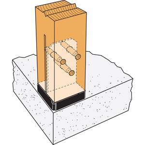 4x4 - Wood to Wood - Post Bases - Post Brackets - The Home Depot