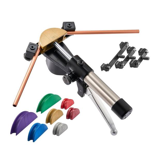 SKYSHALO Hydraulic Tubing Bender Kit, Copper Pipe Bender, HVAC Tool Set ...