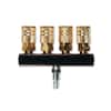 Primefit 4-Way Bar Air Manifold with 1/4 in. 6-Ball Brass Couplers ...