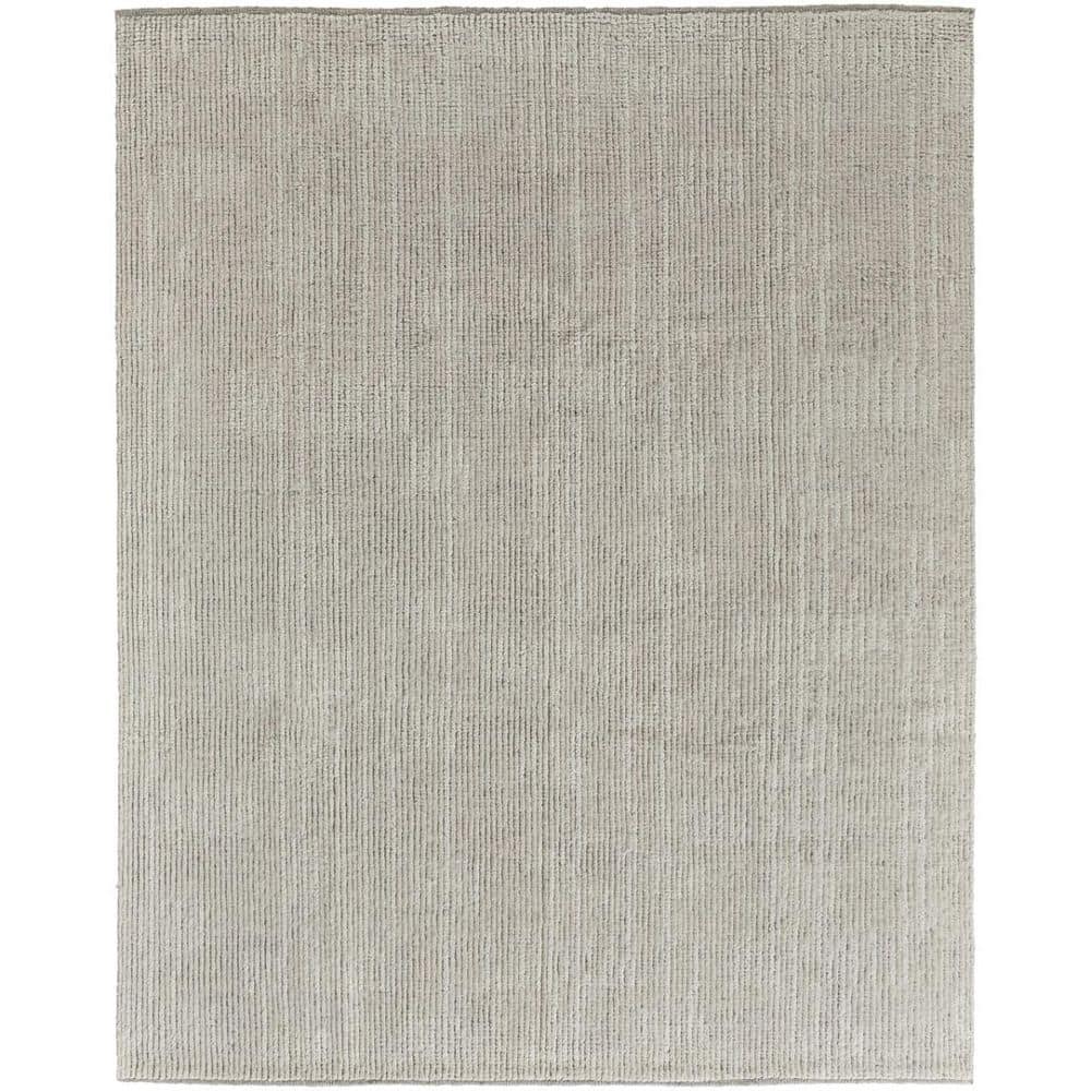 HomeRoots 8 ft. x 10 ft. Tan, Ivory Solid Color Area Rug 2000566437 ...