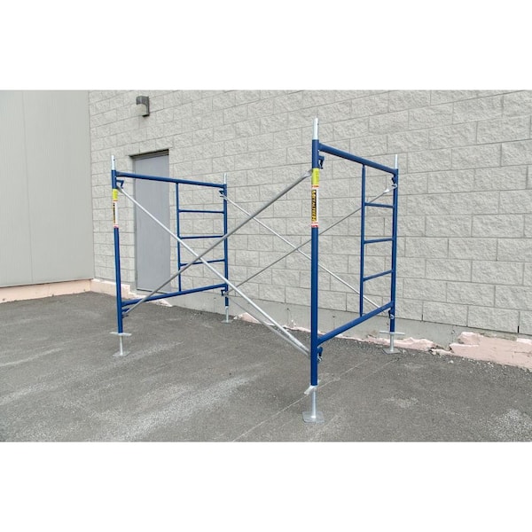 MetalTech 5 ft. x 5 ft. Blue Standard Mason Scaffold Frame M-MF6060PS-A ...