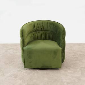 Ashcroft Furniture Co Areta Green Velvet Upholstered Mid Century Modern ...