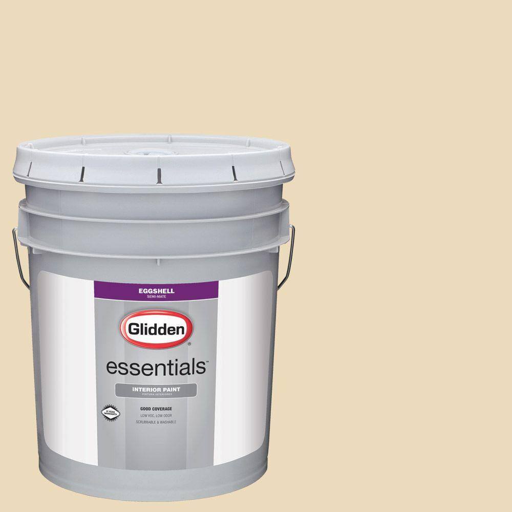 Glidden Essentials 5 gal. #HDGY22 Country Cream Eggshell Interior Paint ...