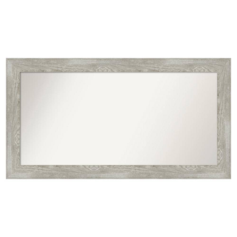 Amanti Art Dove Greywash 52 in. x 28 in. Custom Non-Beveled Distressed ...