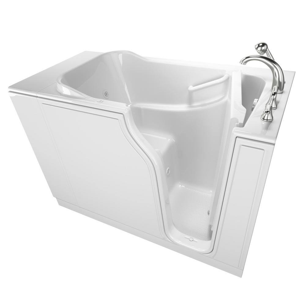 Safety Tubs Gelcoat Entry 52 in. Right Hand Walk-In Whirlpool Bathtub ...
