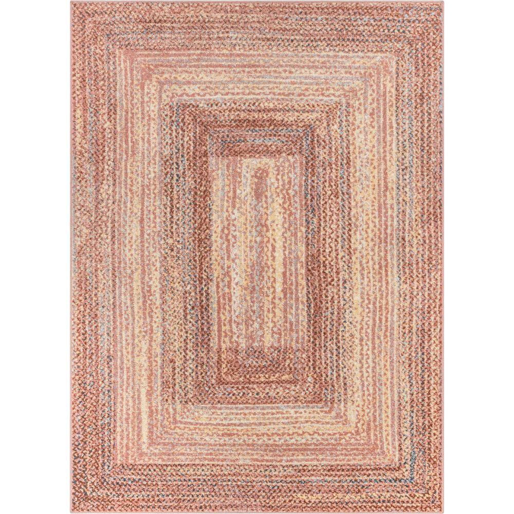 Well Woven Rodeo Chindi Modern Solid and Striped Blush Yellow 3 ft. 11 ...