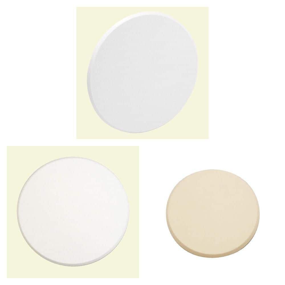 Prime-Line 5 in. White & 3 1/4 in. Ivory Rigid Vinyl Self Adhesive Wall ...
