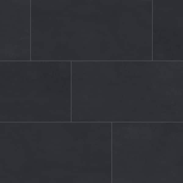 Reviews for Daltile Cohesion Black 12 in. x 24 in. Color Body Porcelain ...