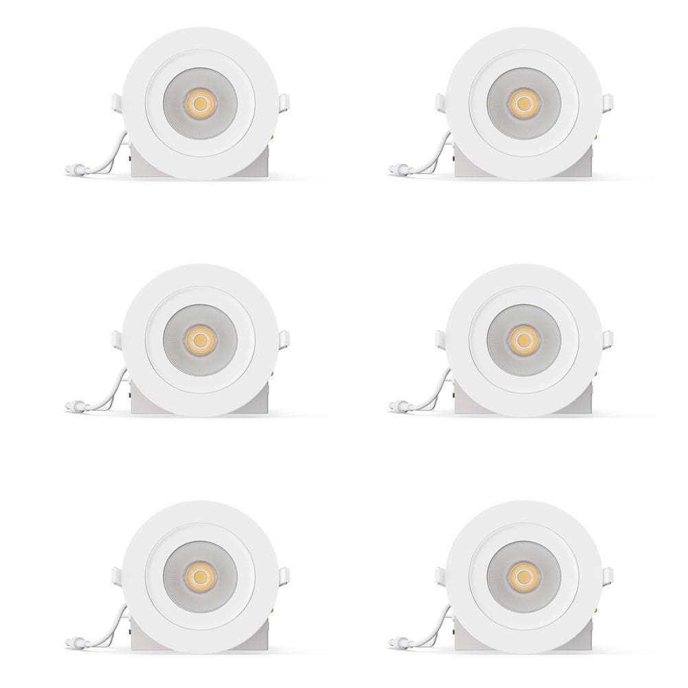 InfiBrite 360° Gimbal 4 in. 5CCT Selectable White New Construction 12 ...