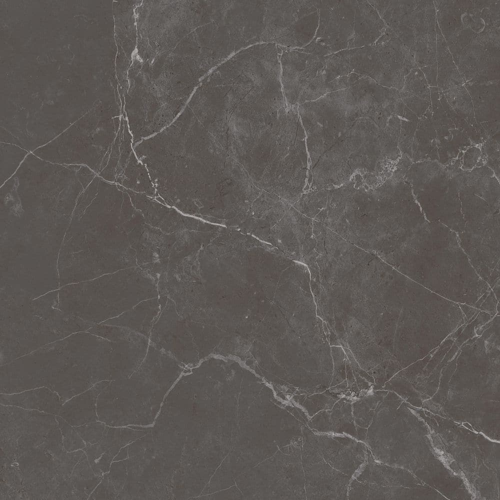 Stonegrid Nero (Black) Matte 12 in. x 12 in. Stone Look Porcelain Tile ...