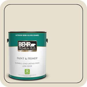 BEHR DYNASTY 1 qt. #S350-1A Cool Honeydew Semi-Gloss Enamel Interior ...