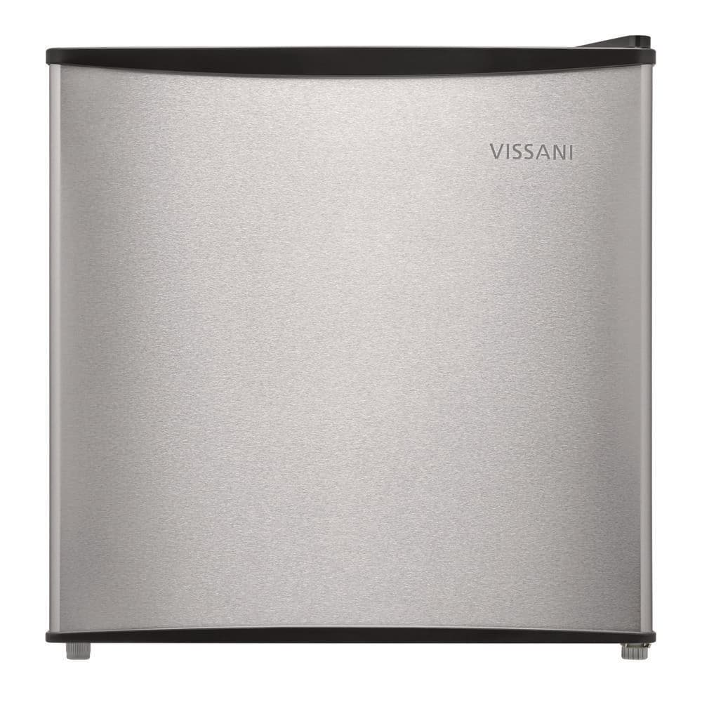 Vissani 1.7 cu. ft. Mini Refrigerator with Removable Glass Shelves and ...