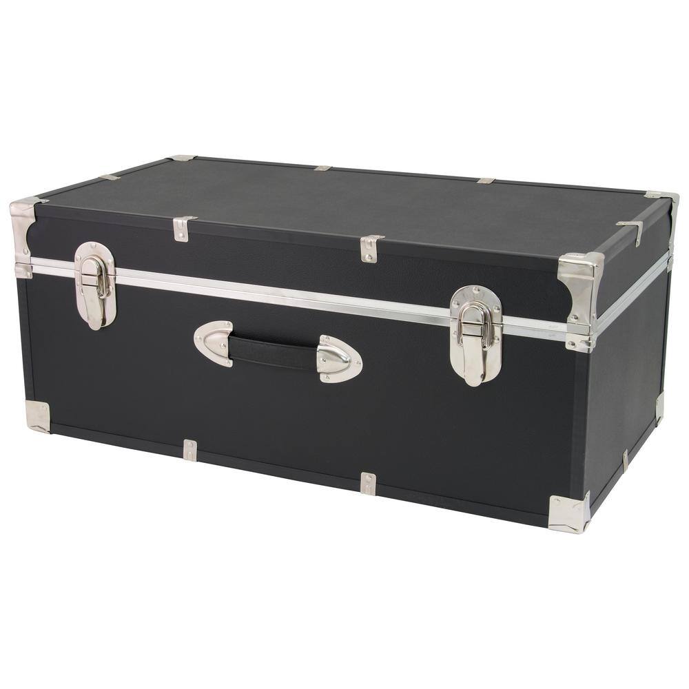 Seward Trunks Seward Basic 32 in. x 13.25 in. x 17.75 in. Trunk, Black ...