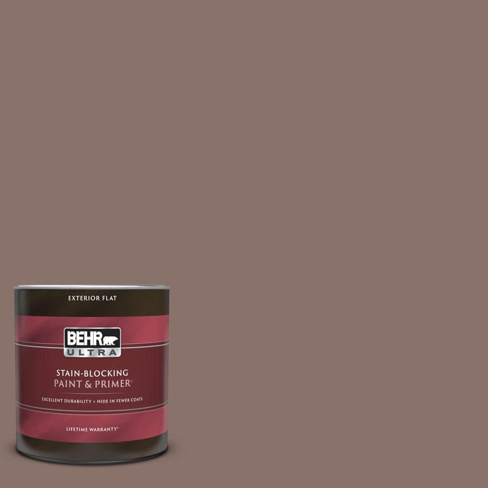 BEHR ULTRA 1 qt. #MQ1-56 Elkhound Flat Exterior Paint & Primer 485304 ... BEHR ULTRA 1 qt. #MQ1-56 Elkhound Flat Exterior Paint & Primer 485304 ...