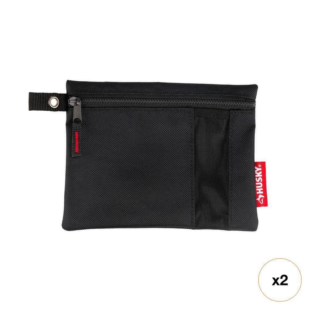Husky Assorted Size Parts Organizer Pouch Bag Set (2-Pack) - The Home Depot