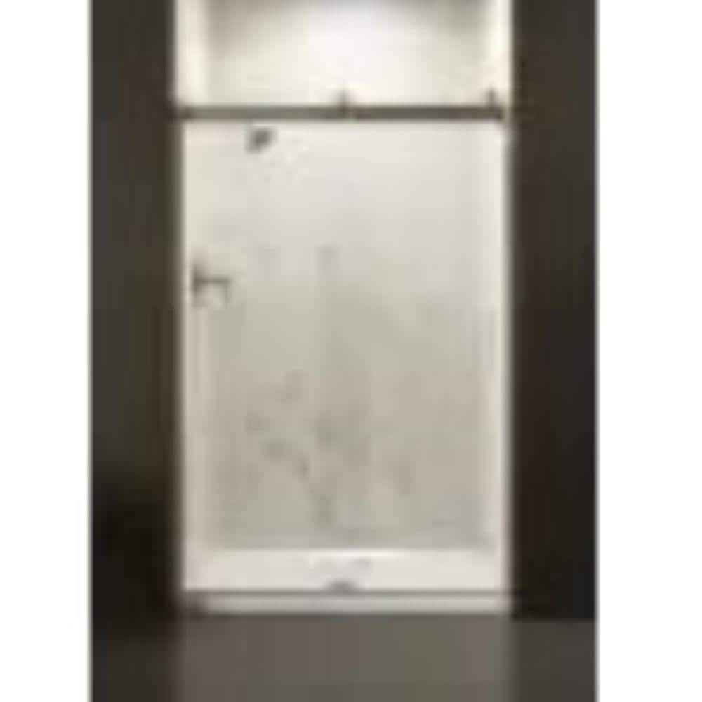 KOHLER Levity 47.625 in. W x 74 in. H Sliding Semi Frameless Shower ...