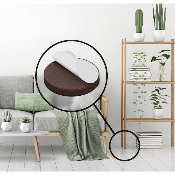 Slipstick GorillaPads 1 in. and 2 in. Round Gripper Pads (48-pack ...