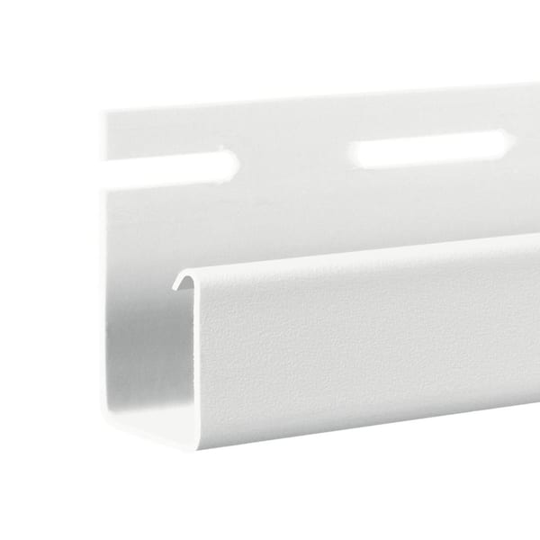 Wolverine 5/8 in. x 2 in. x 12-1/2 ft. White J-Channel 9310701 - The ...