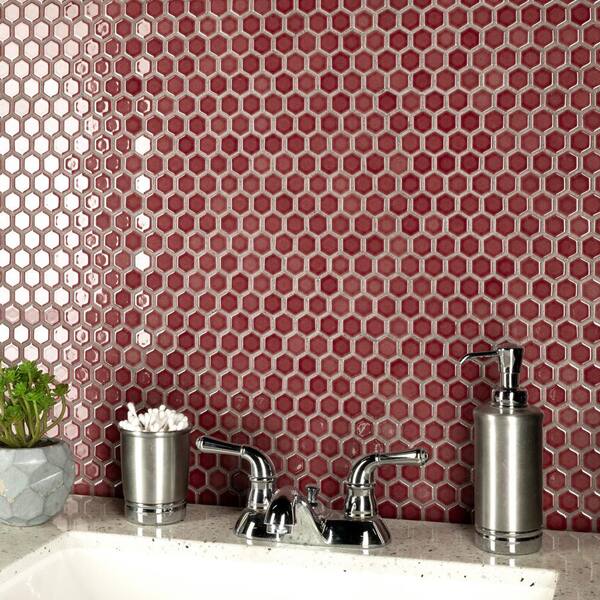 Bathroom Tiles Red
