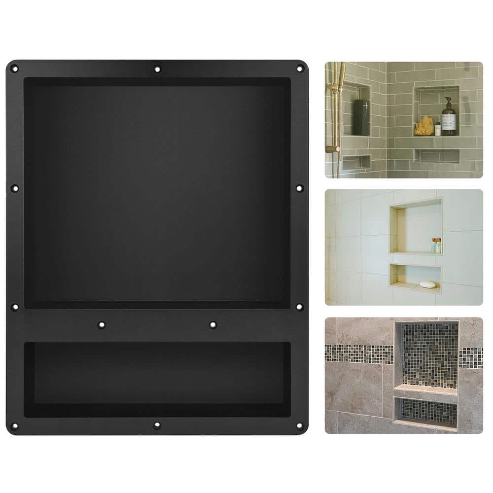 SEEUTEK 16 in. W x 20 in. H x 4 in. D Shower Niche Ready for Tile ...