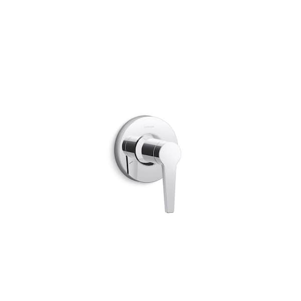KOHLER Pitch 1-Handle Valve Handle Trim Kit in Polished Chrome (Valve ...